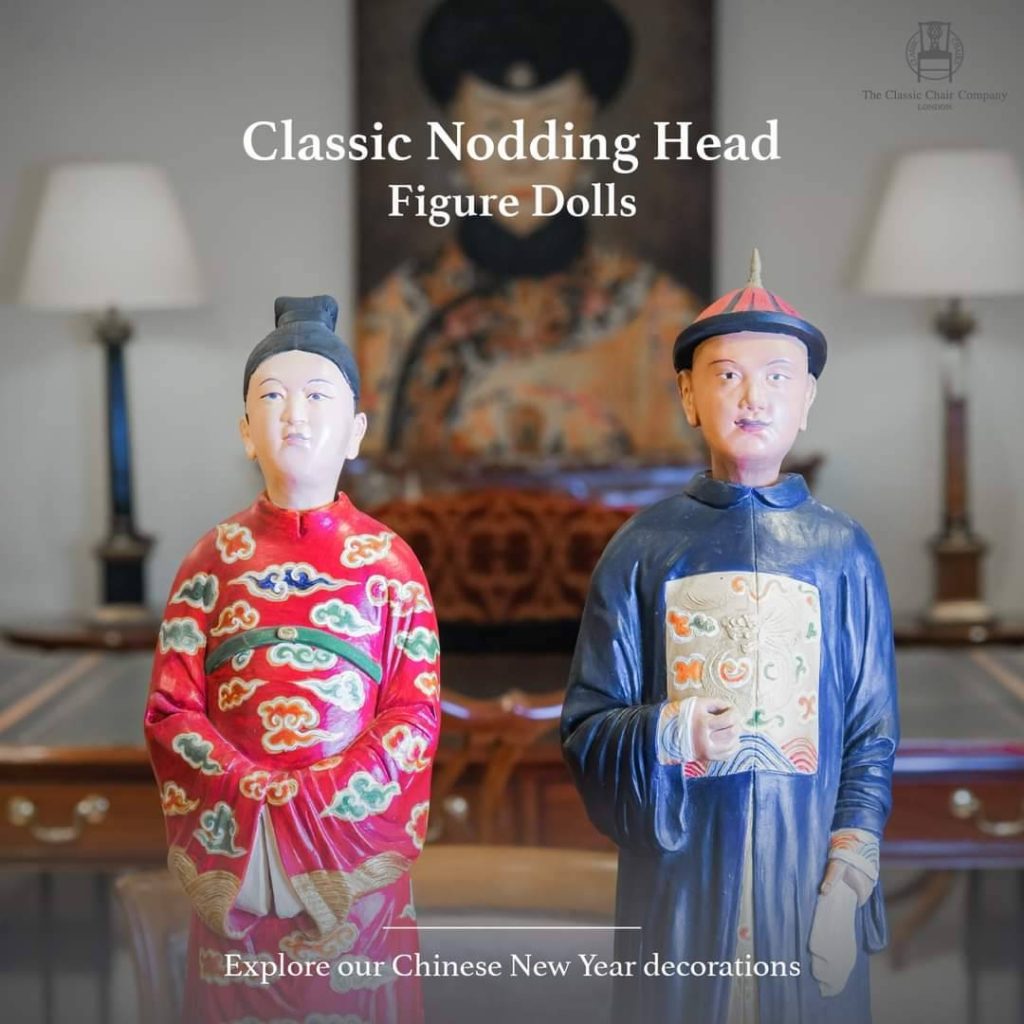 Pair of chinese nodding head figures - Classic Chair
